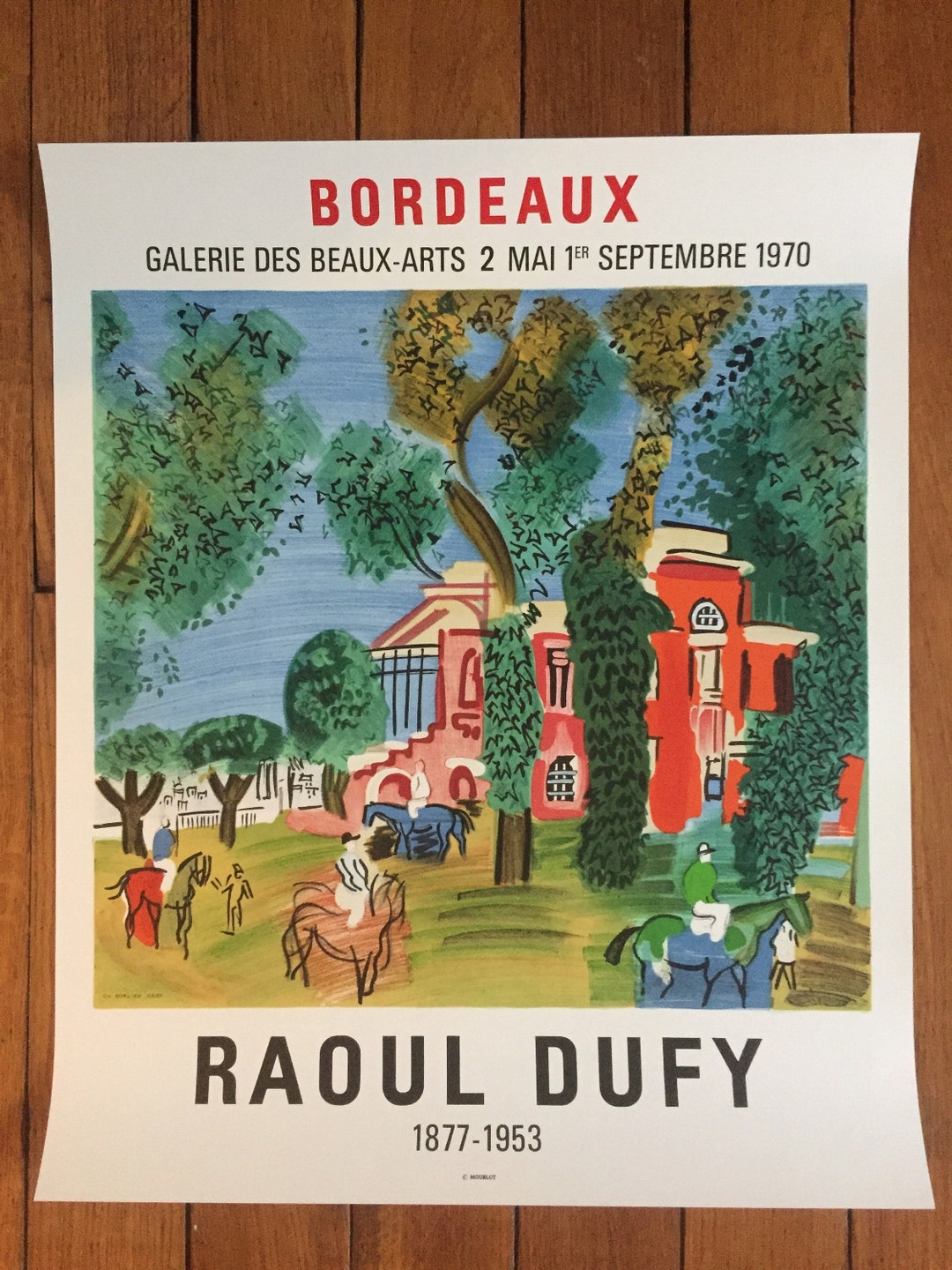 Original Exhibition Poster DUFY 1970 Lithography Ny MOURLOT - Etsy