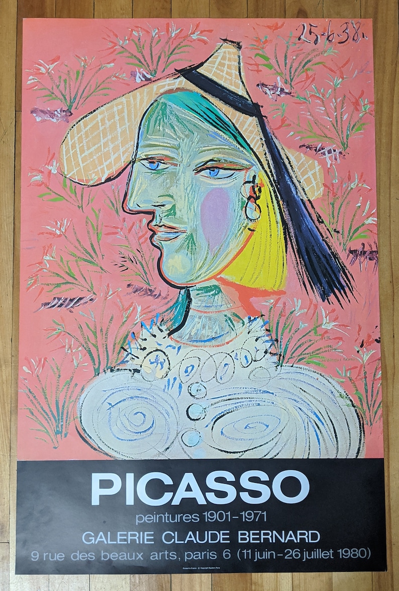 Original Picasso Exhibition Poster 1980 - Etsy