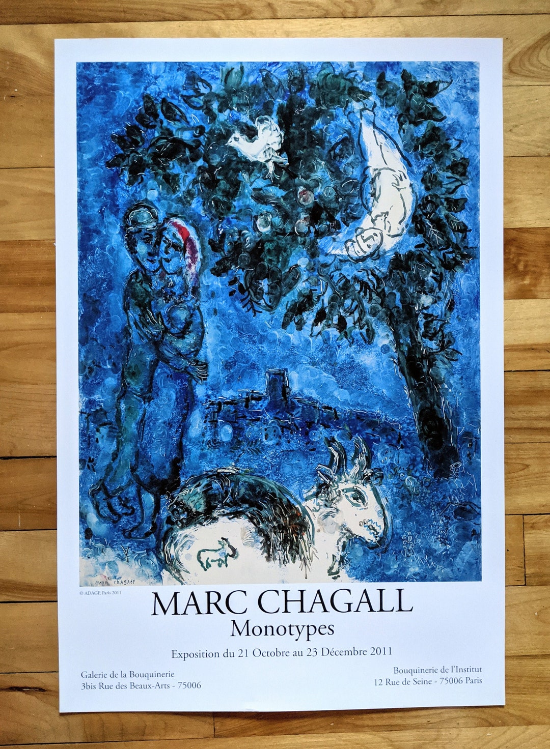 Original Poster Marc Chagall 2011 - Etsy