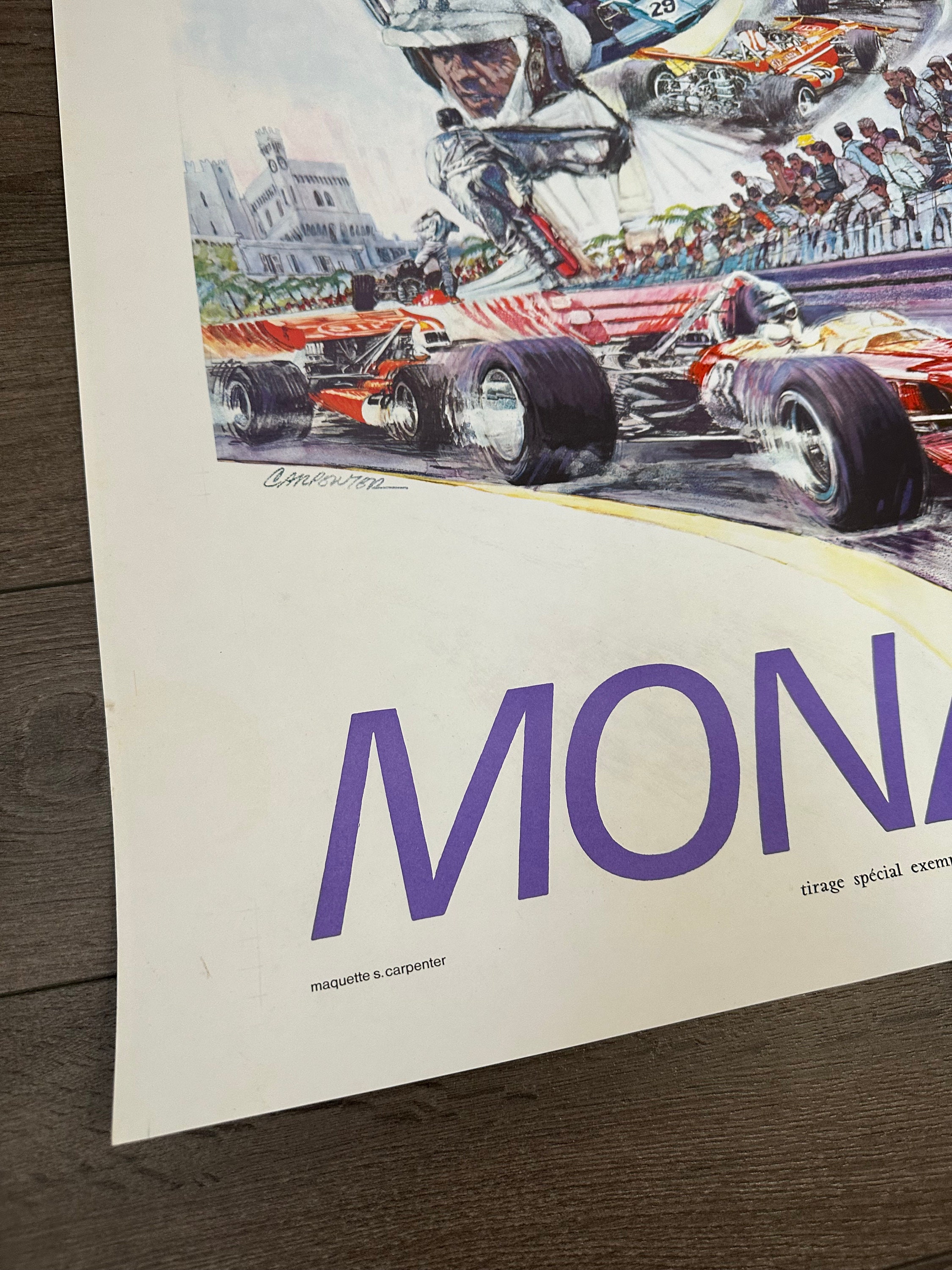 Original Formula 1 Poster Grand Prix Monaco 1971 (numbered) - Etsy