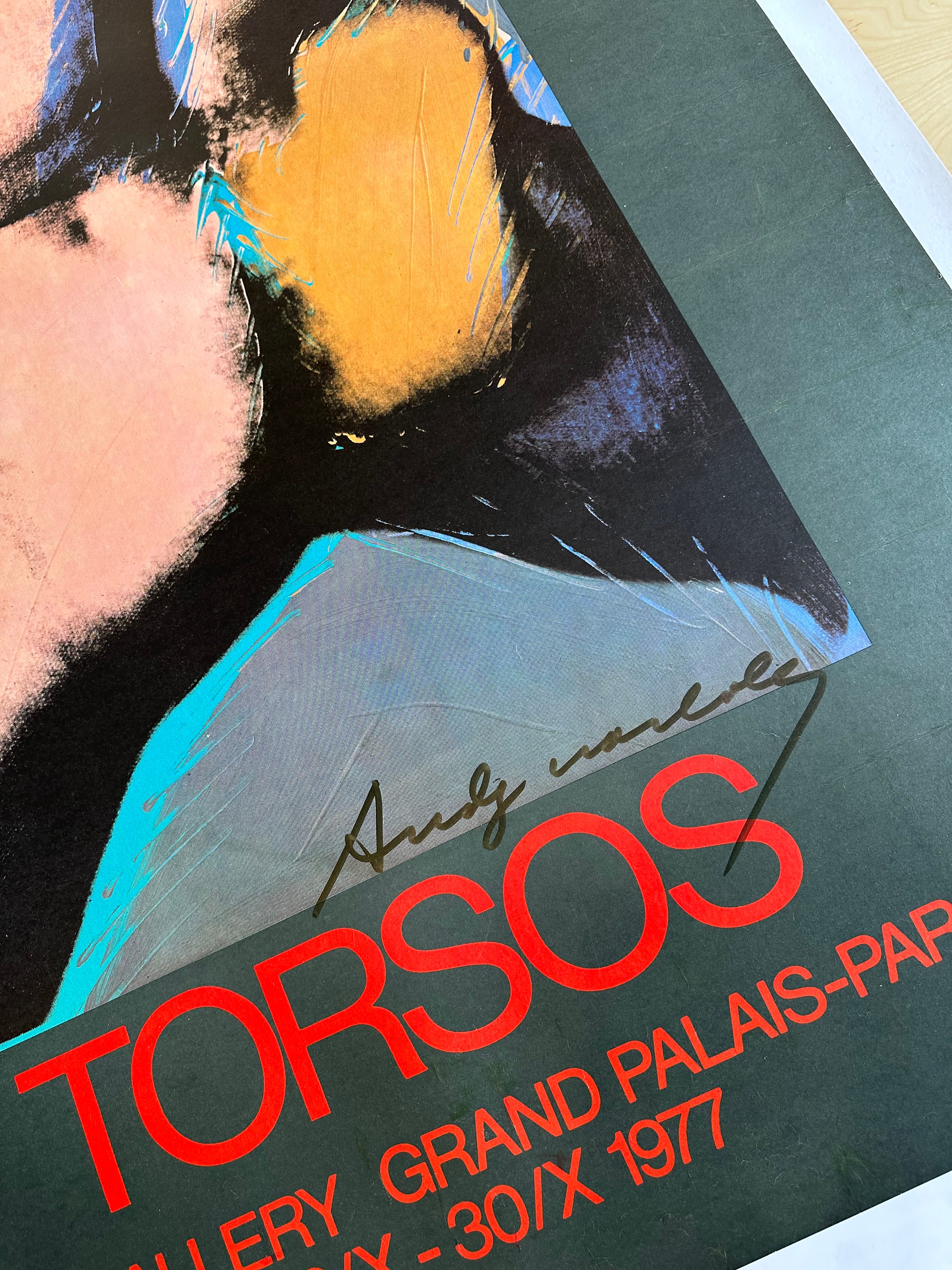 Original Andy Warhol Poster "torsos" ACE Gallery Grand Palais Paris ...