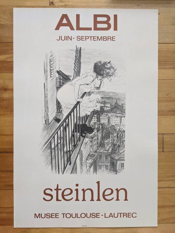 Original Exhibition Poster Steinlen Musée Toulouse Lautrec | Etsy