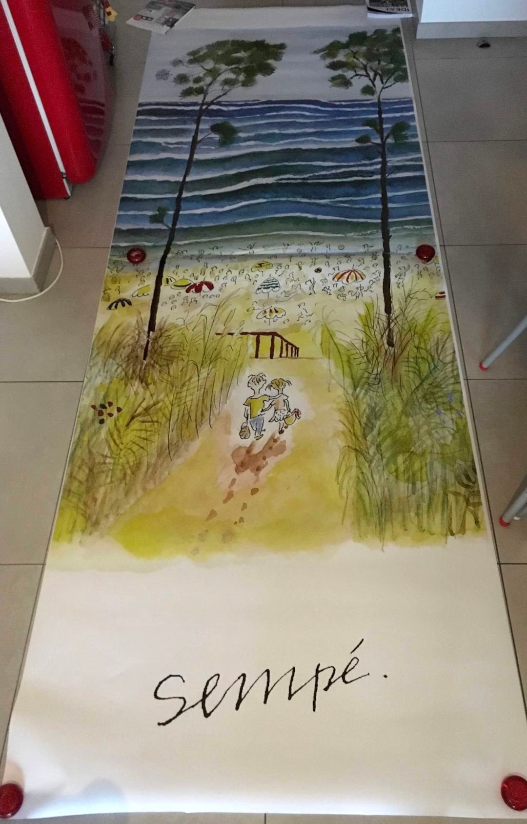 Original Sempé Poster Paris 2018 - 4x10 FT - Etsy