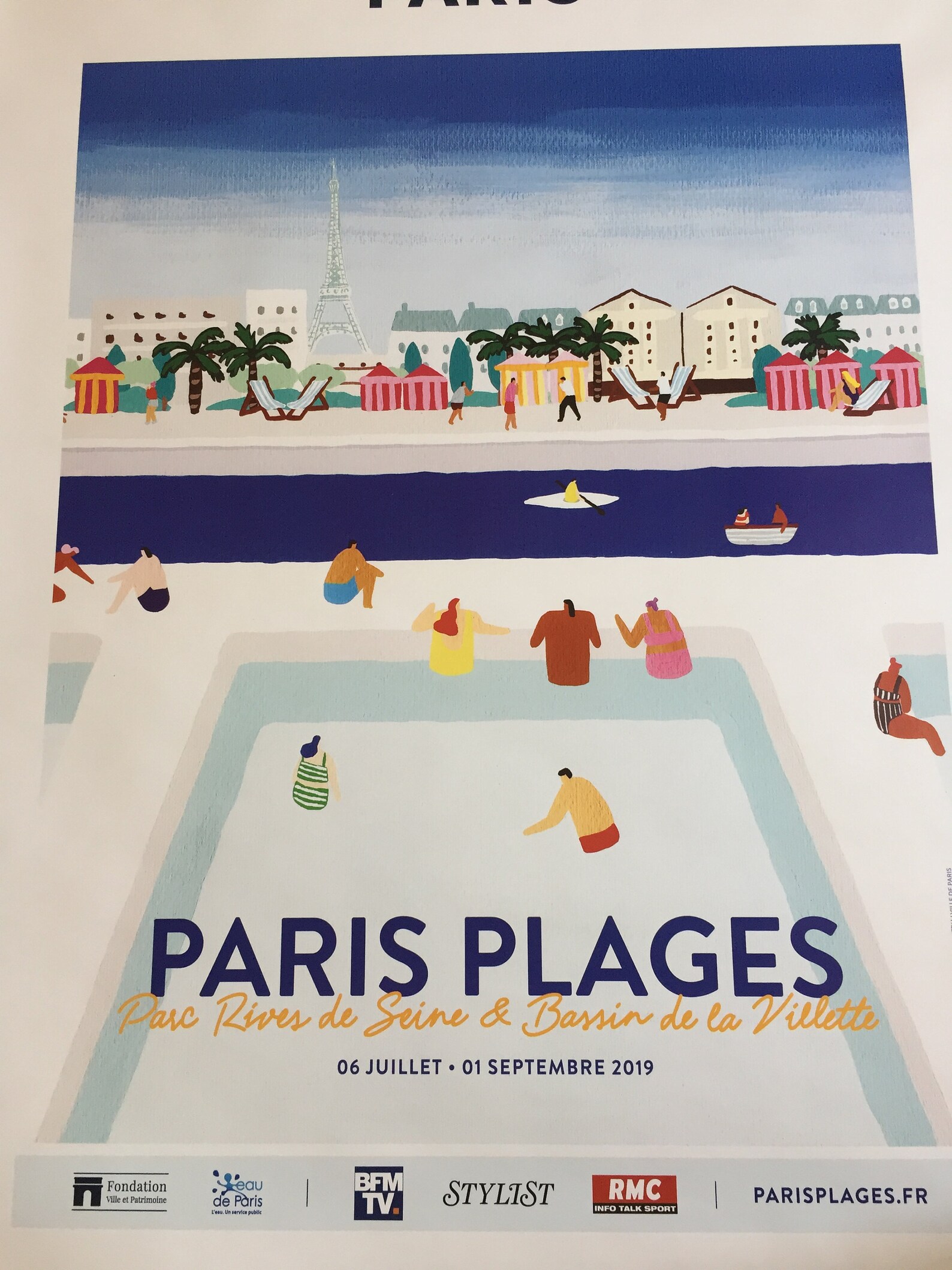 Original Poster Paris Plage Advertising 2019 - Etsy