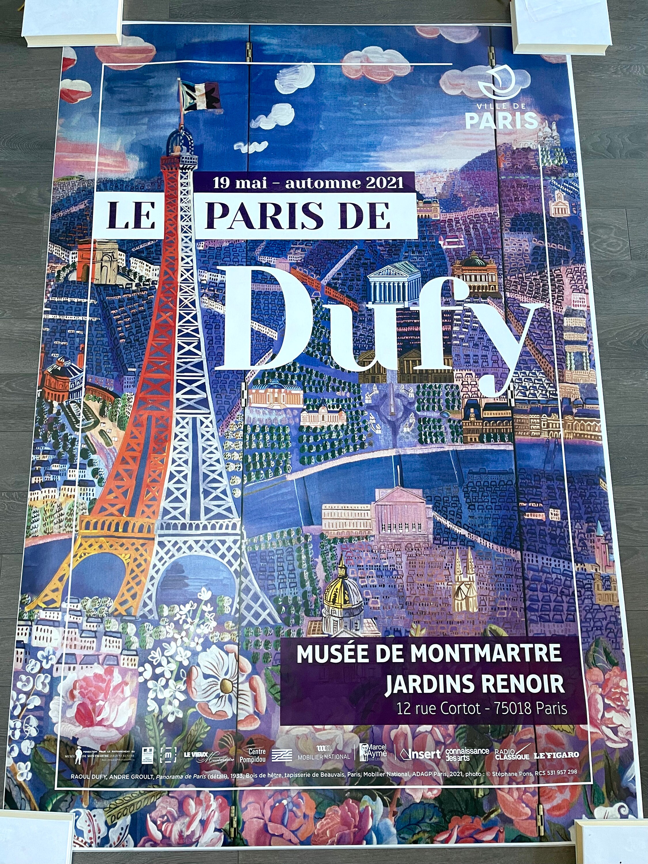 Original Large Poster Raoul Dufy 2021 - Musée De Montmartre - Big Size ...