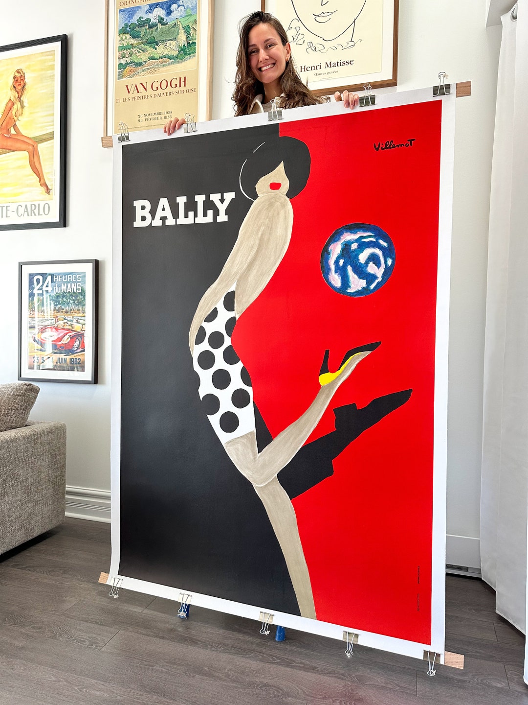 Original Villemot Poster "bally Ballon", 1989 - Etsy
