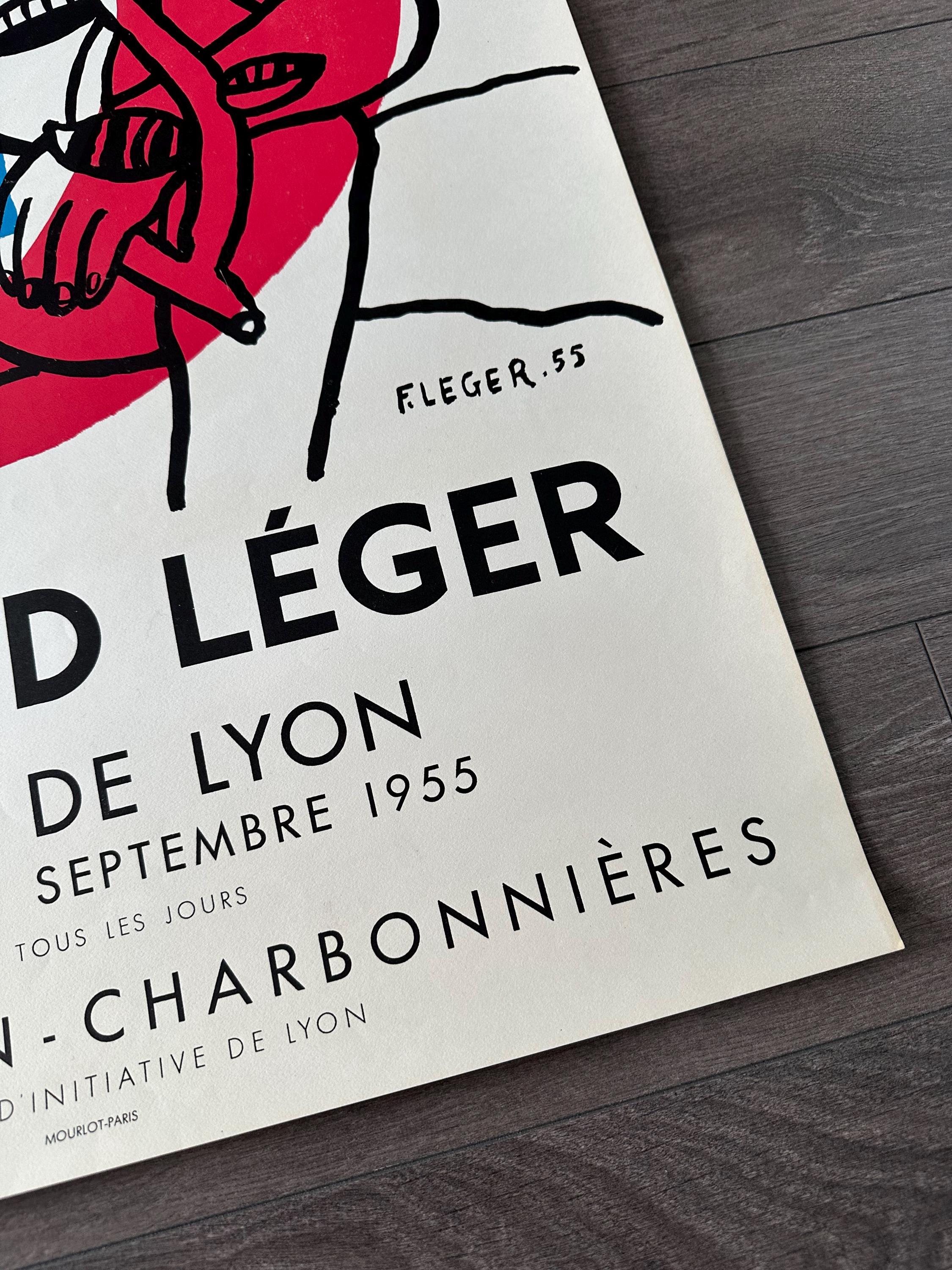 Original Fernand Leger Poster, Musée De Lyon - 1955 - Etsy