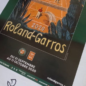 Original Poster Roland Garros 2020 68 X 47 Inches (big Size) - Etsy