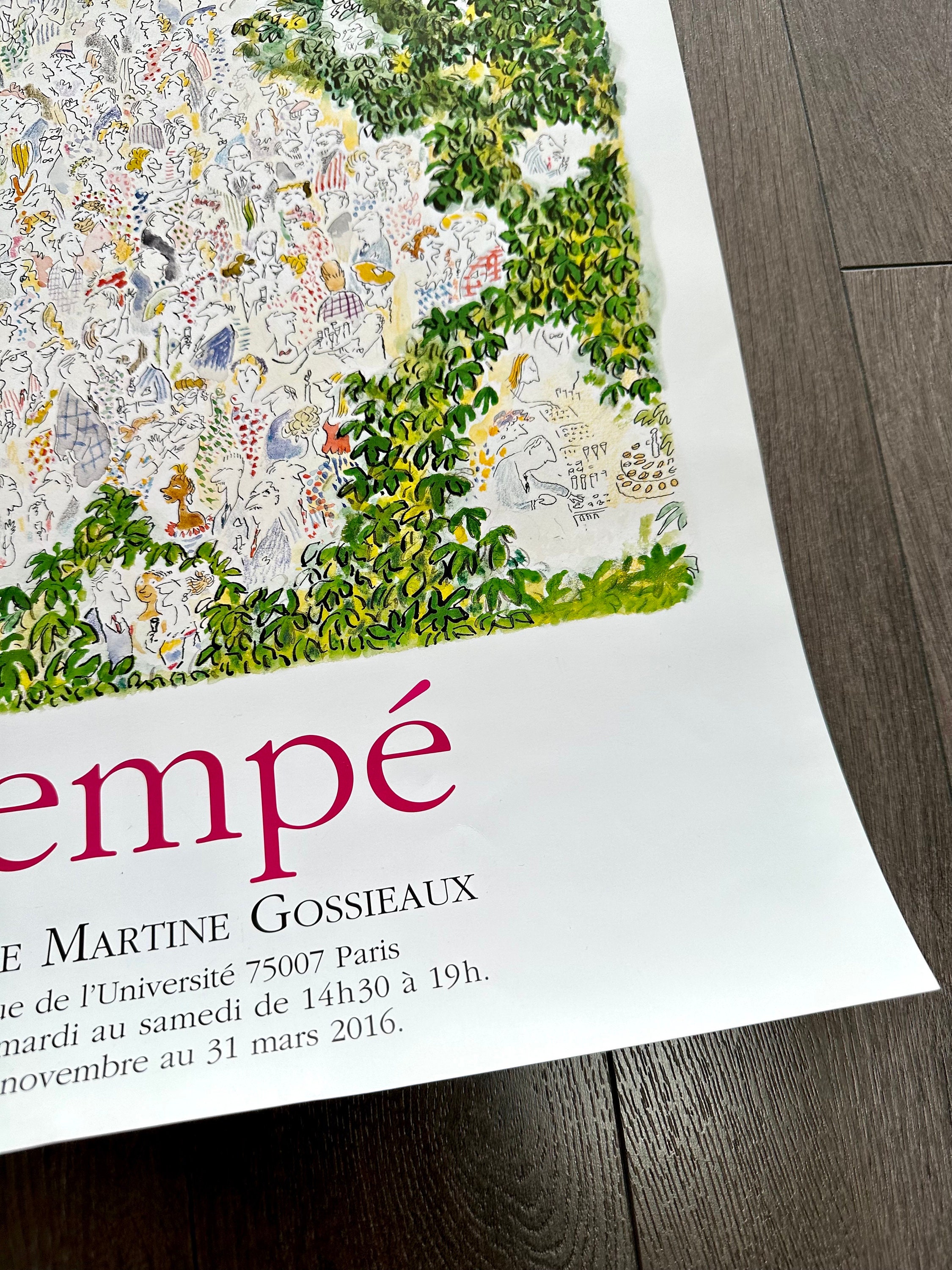Original Sempe Poster Galerie Martine Gossieaux 2015, Paris - Etsy