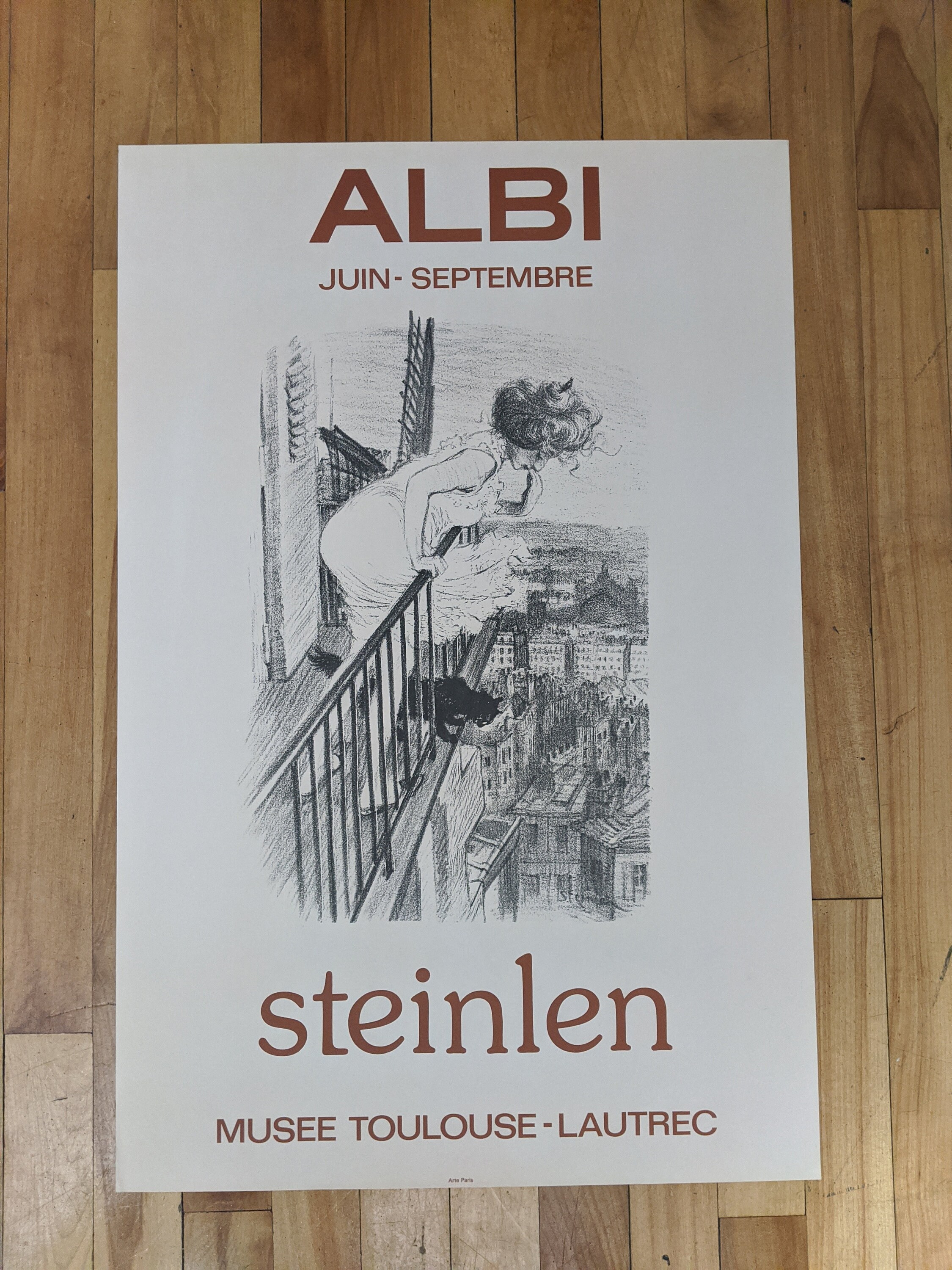 Original exhibition poster Steinlen Musée Toulouse Lautrec | Etsy