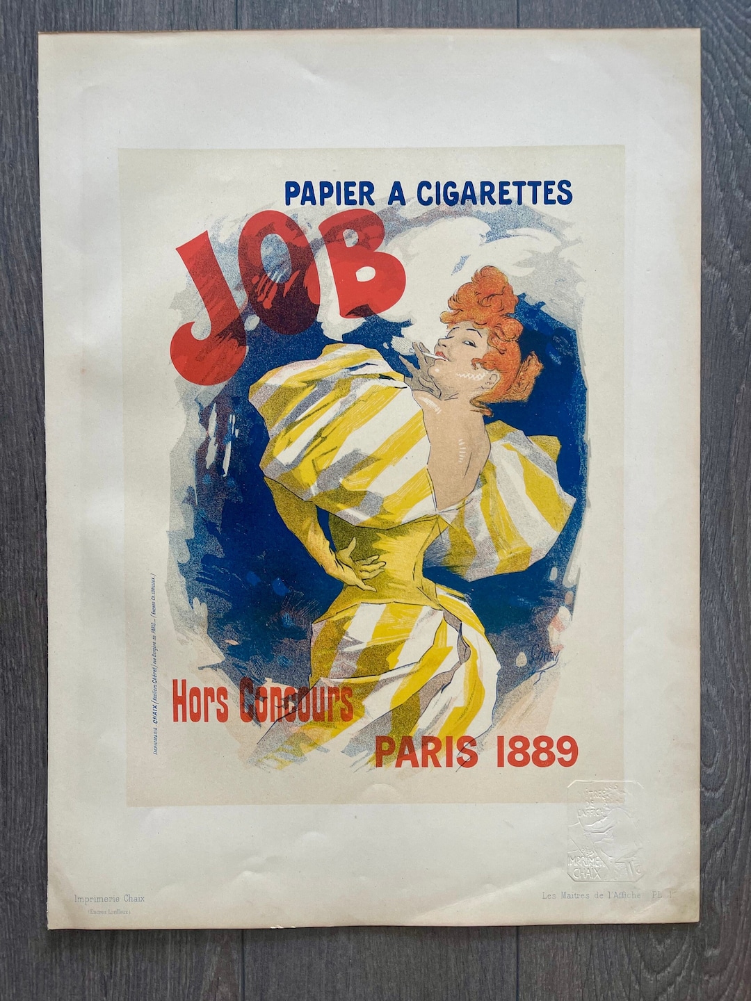 Job "papie à Cigarettes", Cheret Paris 1896 - Plate 1 - Maitres De L ...