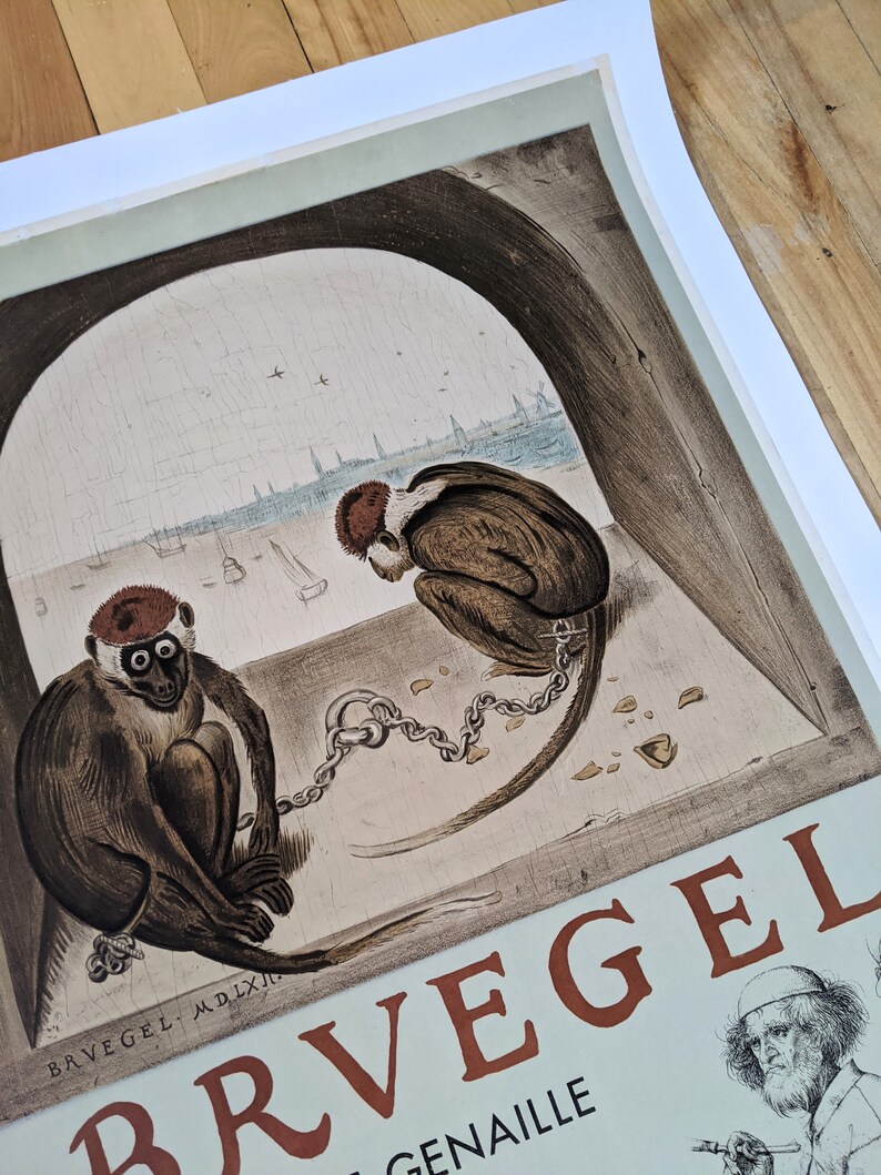 Original Poster Brvegel by Robert Genaille 1954 Mourlot | Etsy