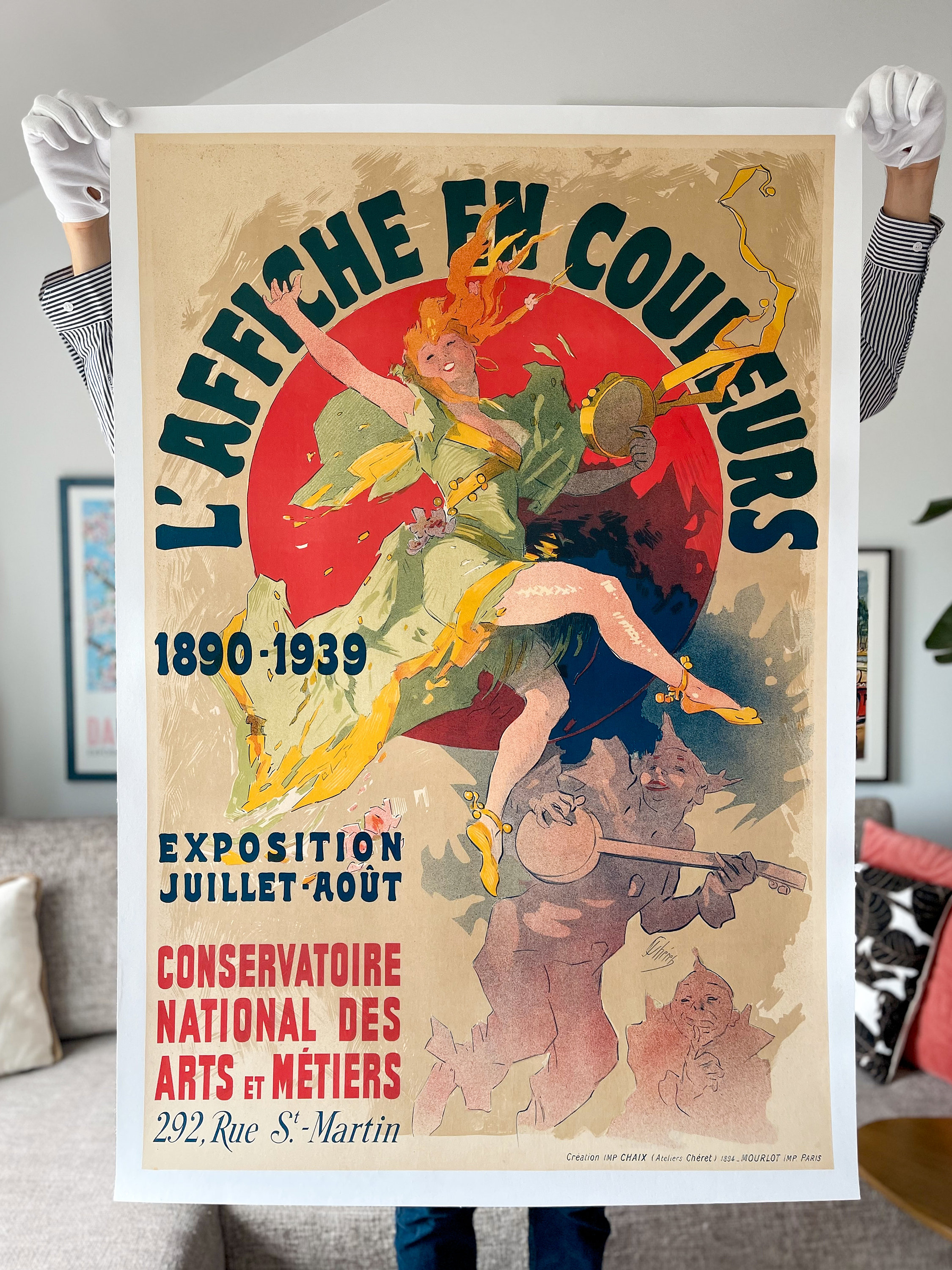 Original Jules Cheret Poster "l'affiche En Couleurs" 1938 - Mourlot - Etsy