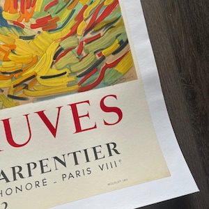 Original Lithographic Poster Les Fauves Galerie Charpentier 1962 ...