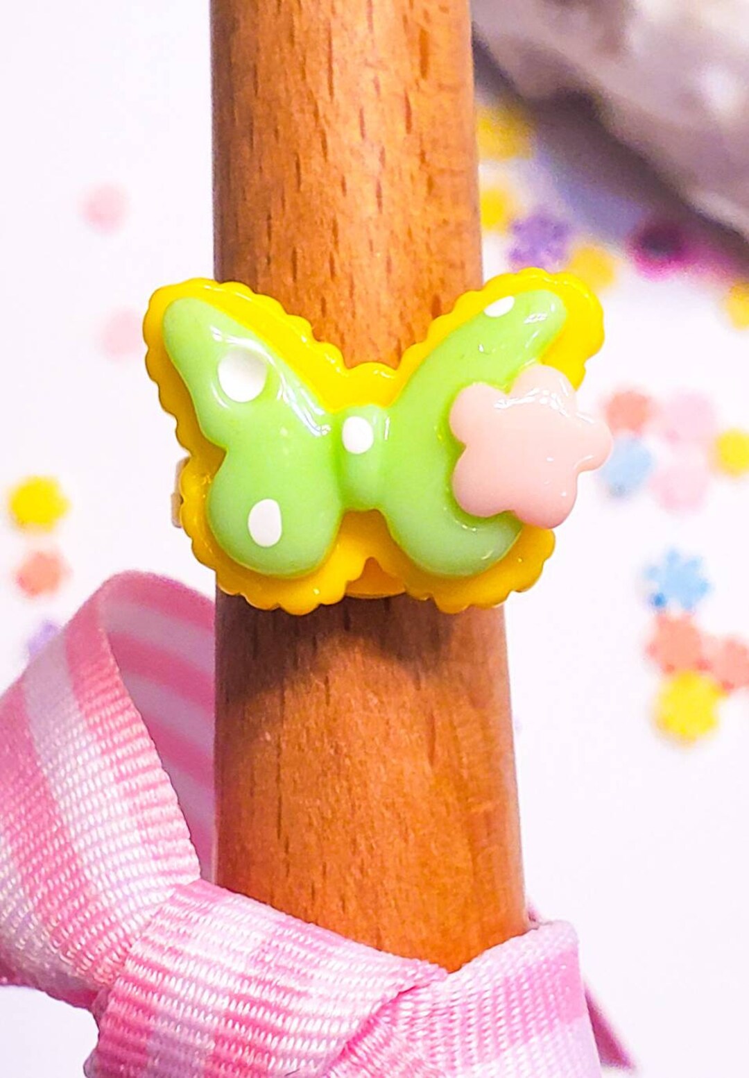 Little Girls Butterfly Ring Little Girl Birthday Party Favor - Etsy