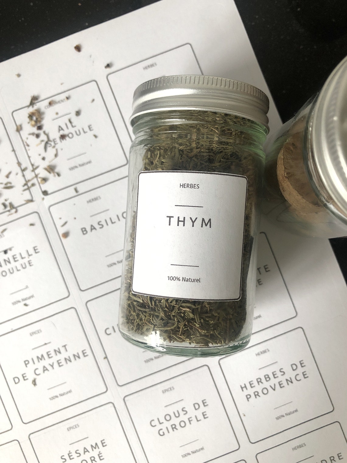 Français Printable Spice Labels With Modern Minimalist Design - Etsy