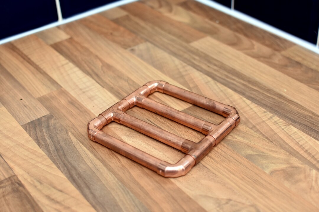 Copper Pan Trivet, Pot Holder, Teapot Stand, Copper Coaster, Recycled ...