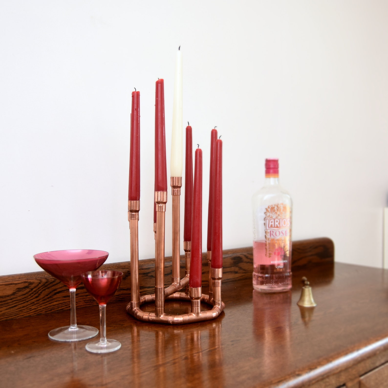 Copper Candelabrum 9 Arm Candelabra Candle Stick Holder - Etsy