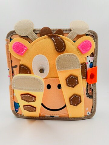 Montessori Animal Cloth Book, Quiet Book Activity - Etsy