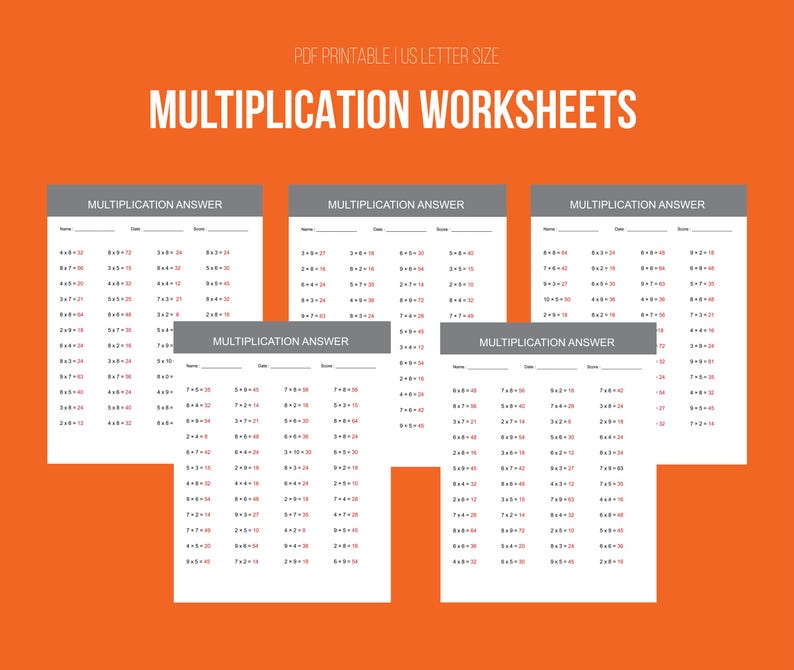Multiplication Worksheets Printable | Homeschool & Classroom Resource ...