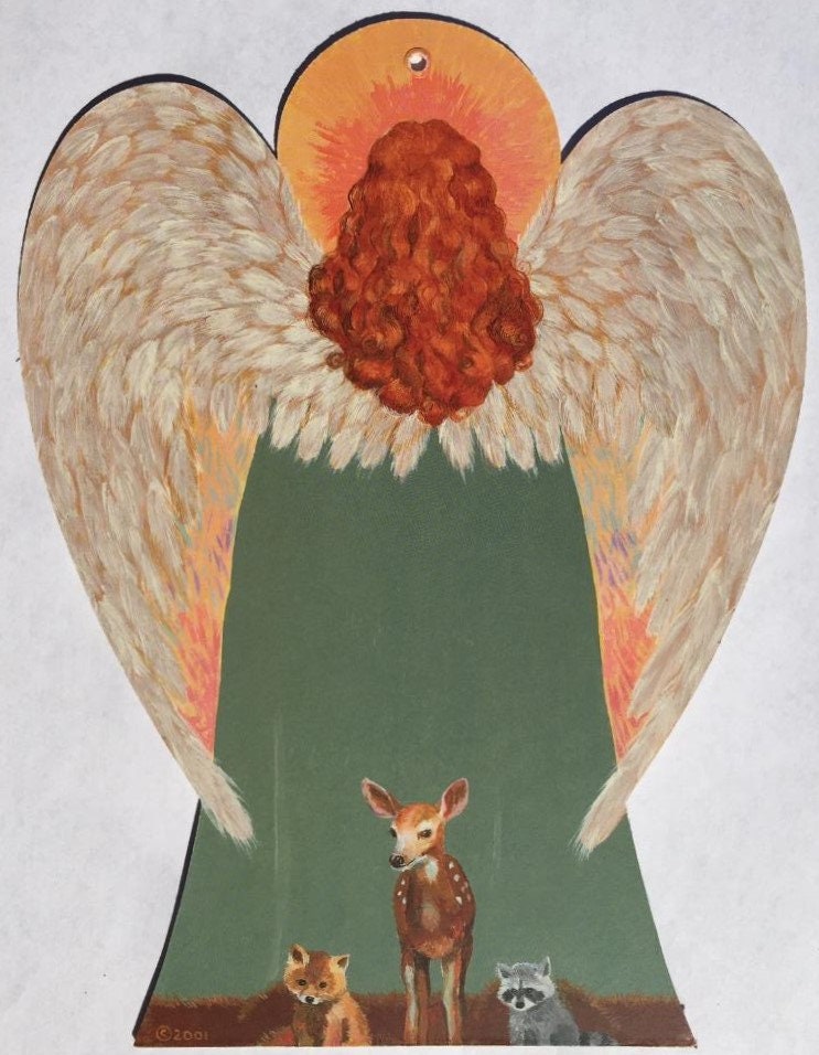Angel With Animals Ornament - Etsy