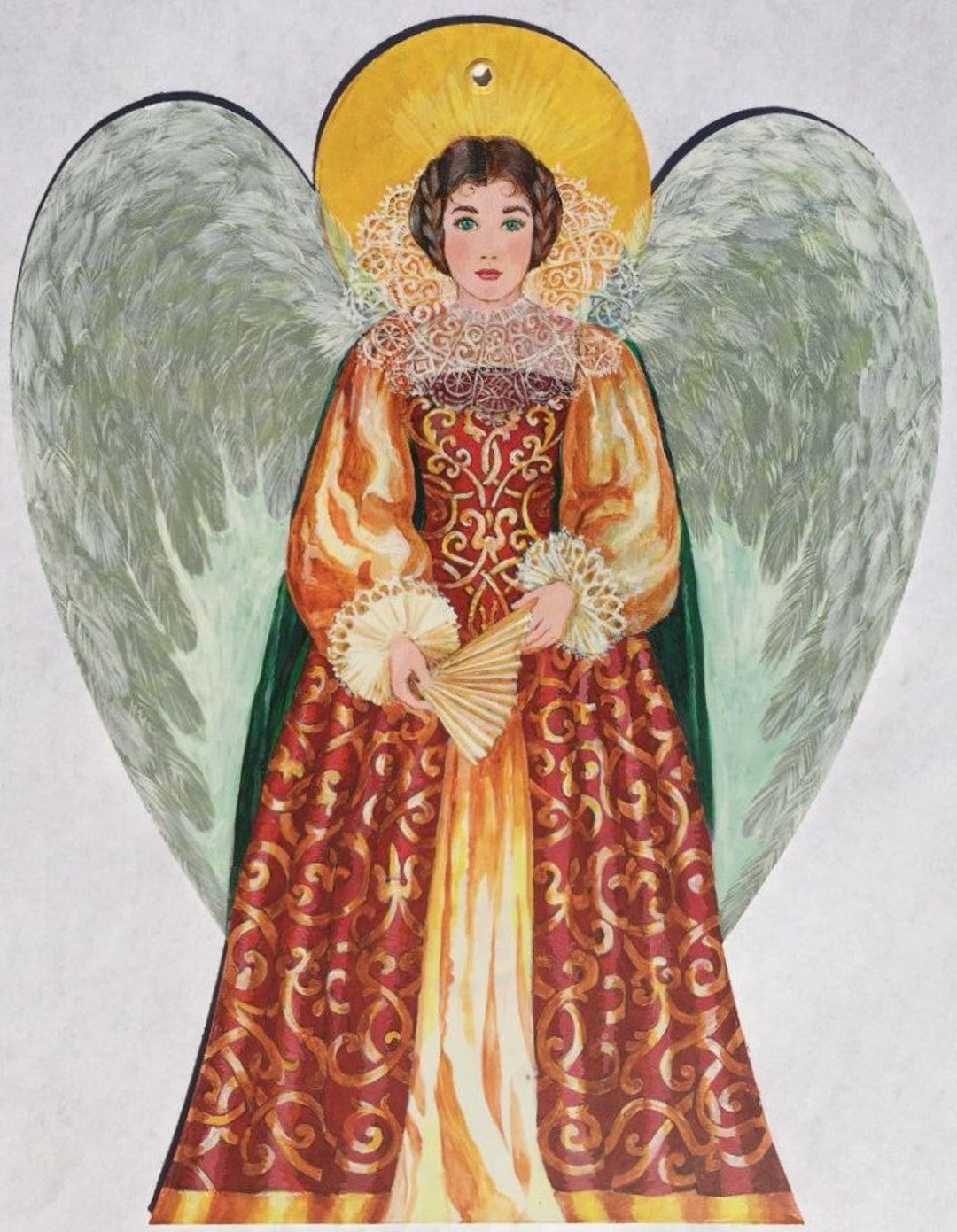 Angel Ornament - Elizabethan Style - Etsy