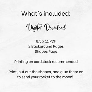 Rocket Ship Craft Build a Spaceship Kids Craft Printable Instant ...