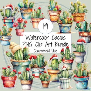 Cactus Clipart Pack | 19 High Quality PNG Clip Art File Bundle - Etsy