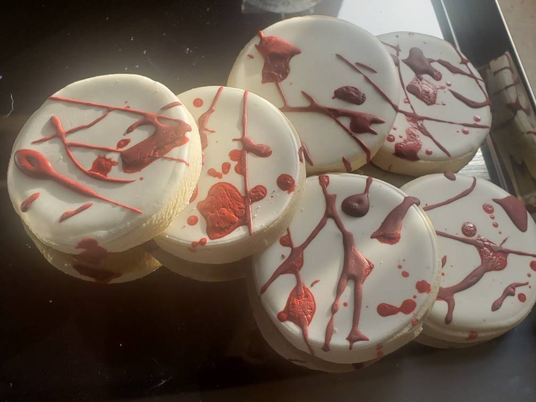 Blood Splatter Cookie - Etsy