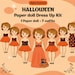 HALLOWEEN Style Printable Dress up Kit, Paper Doll, Body Positive Doll ...