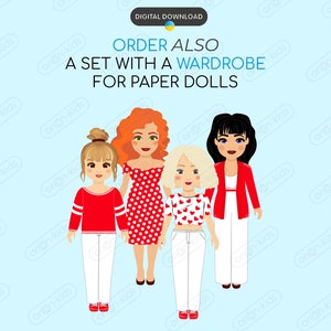 15 SLIM Printable Paper Dolls Mega Bundle - Etsy