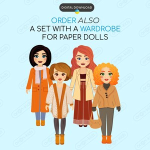 15 SLIM Printable Paper Dolls Mega Bundle - Etsy