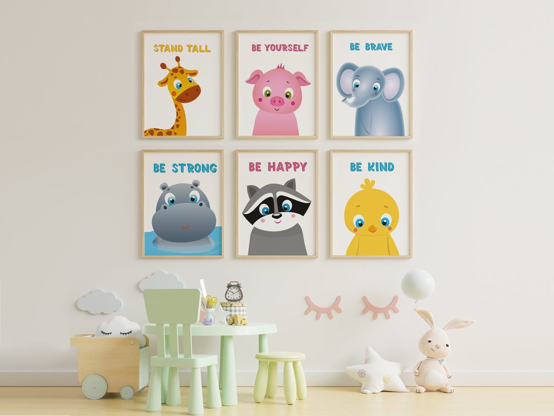 Cute Animals Set Jpg Printable Card, Ukrainian Shop Digital Download ...