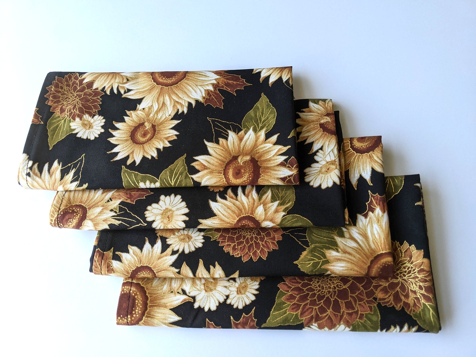 Sunflower Fabric Table Napkin Autumn Table Decor Dinner Party Napkin ...