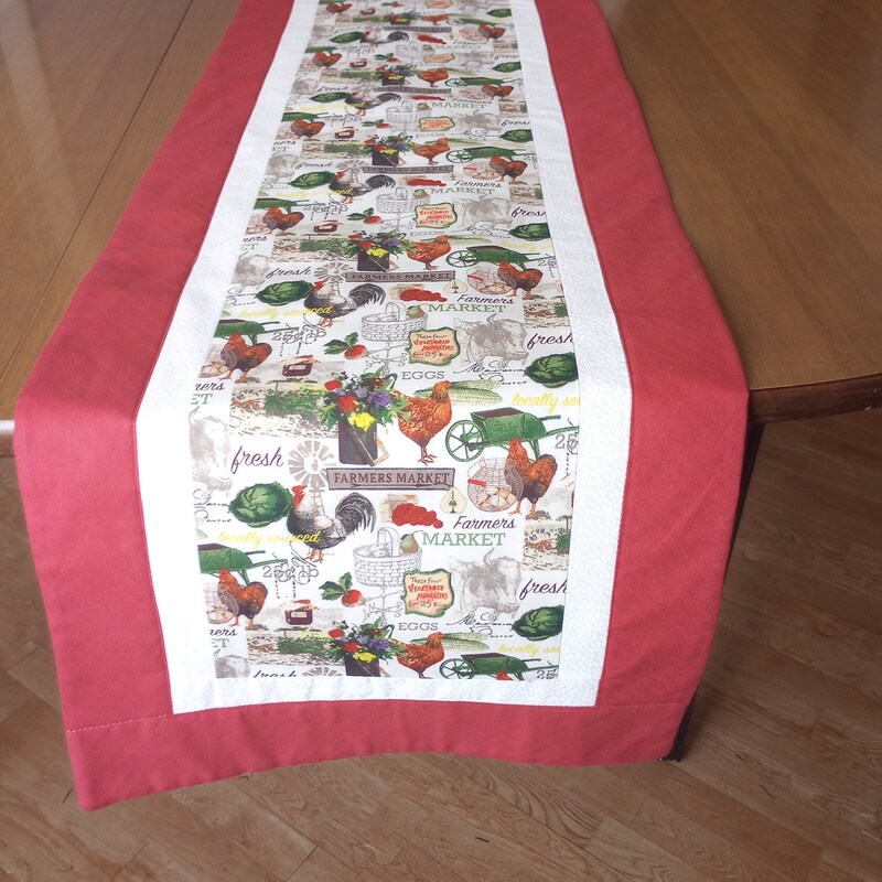 Rooster Table Runner - Etsy