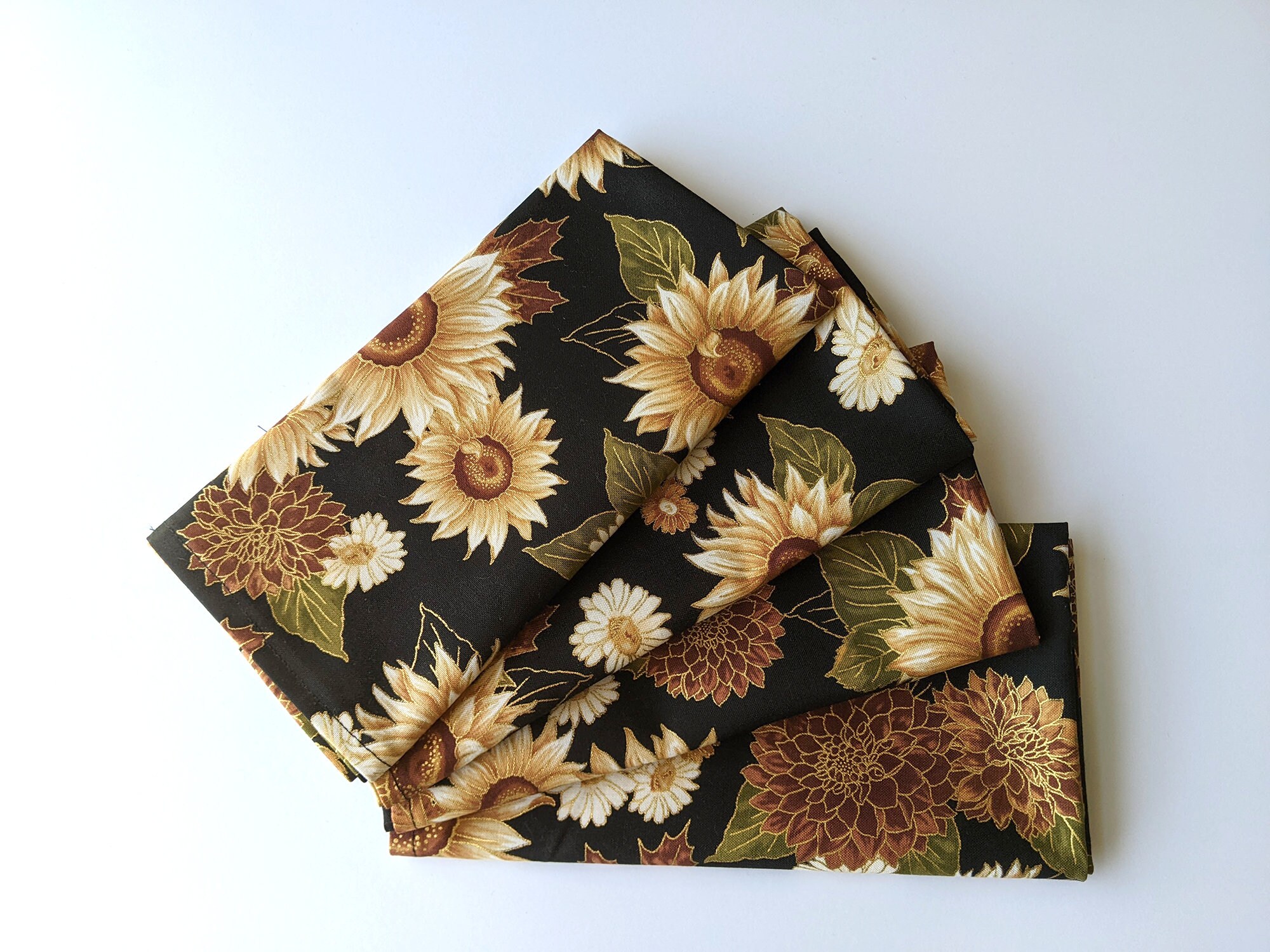 Sunflower Fabric Table Napkin Autumn Table Decor Dinner Party Napkin ...