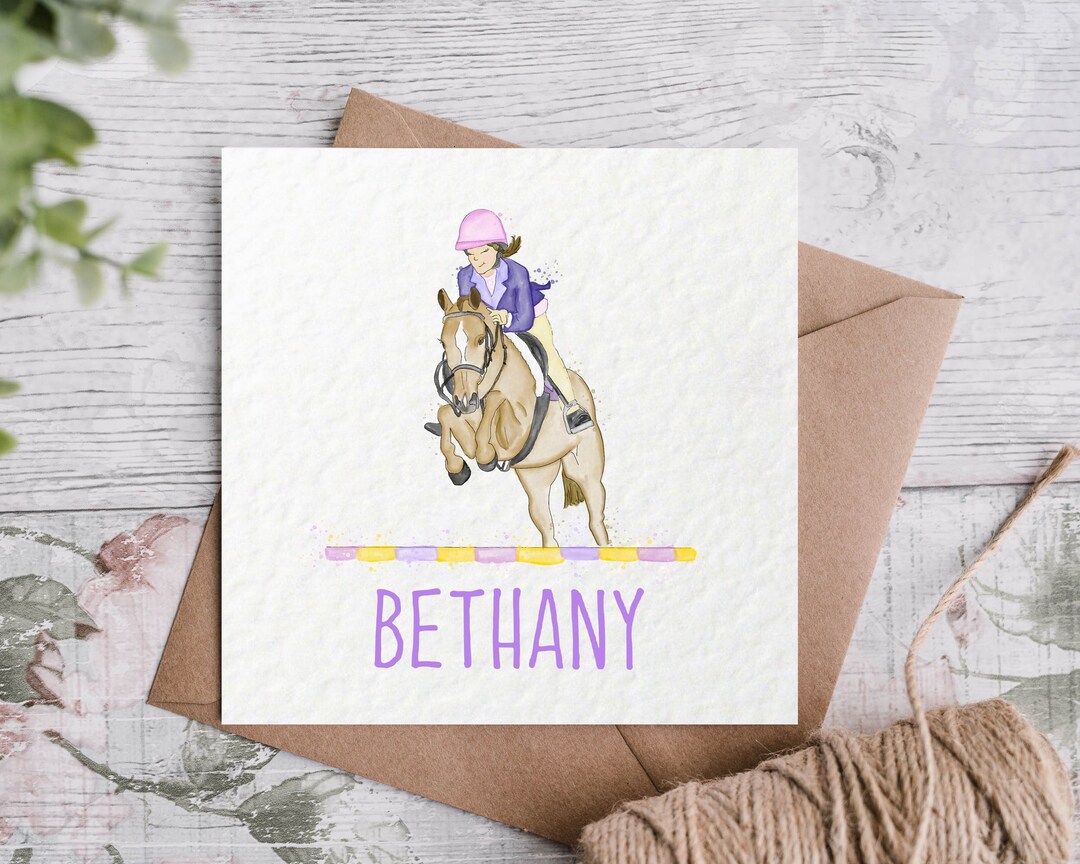 Pony Card / Personalised Pony Card / Pony Birthday Card / Horse Card ...