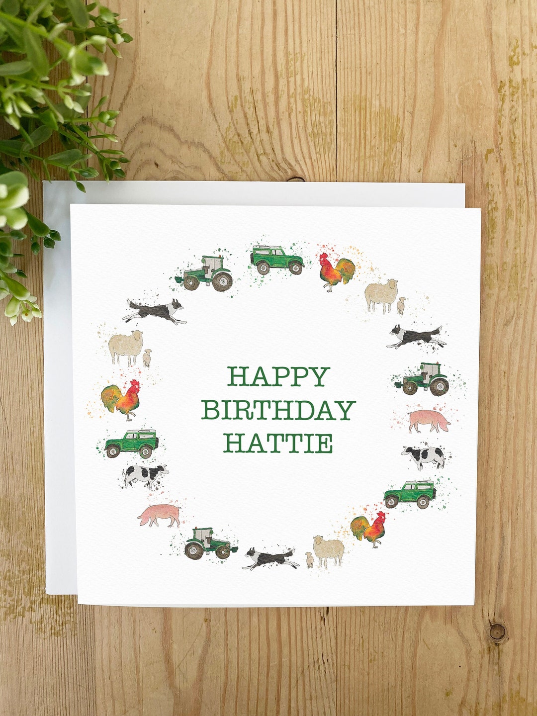 Personalised Farming Card/ Farm Card / Personalised Farm Card / Farmers ...