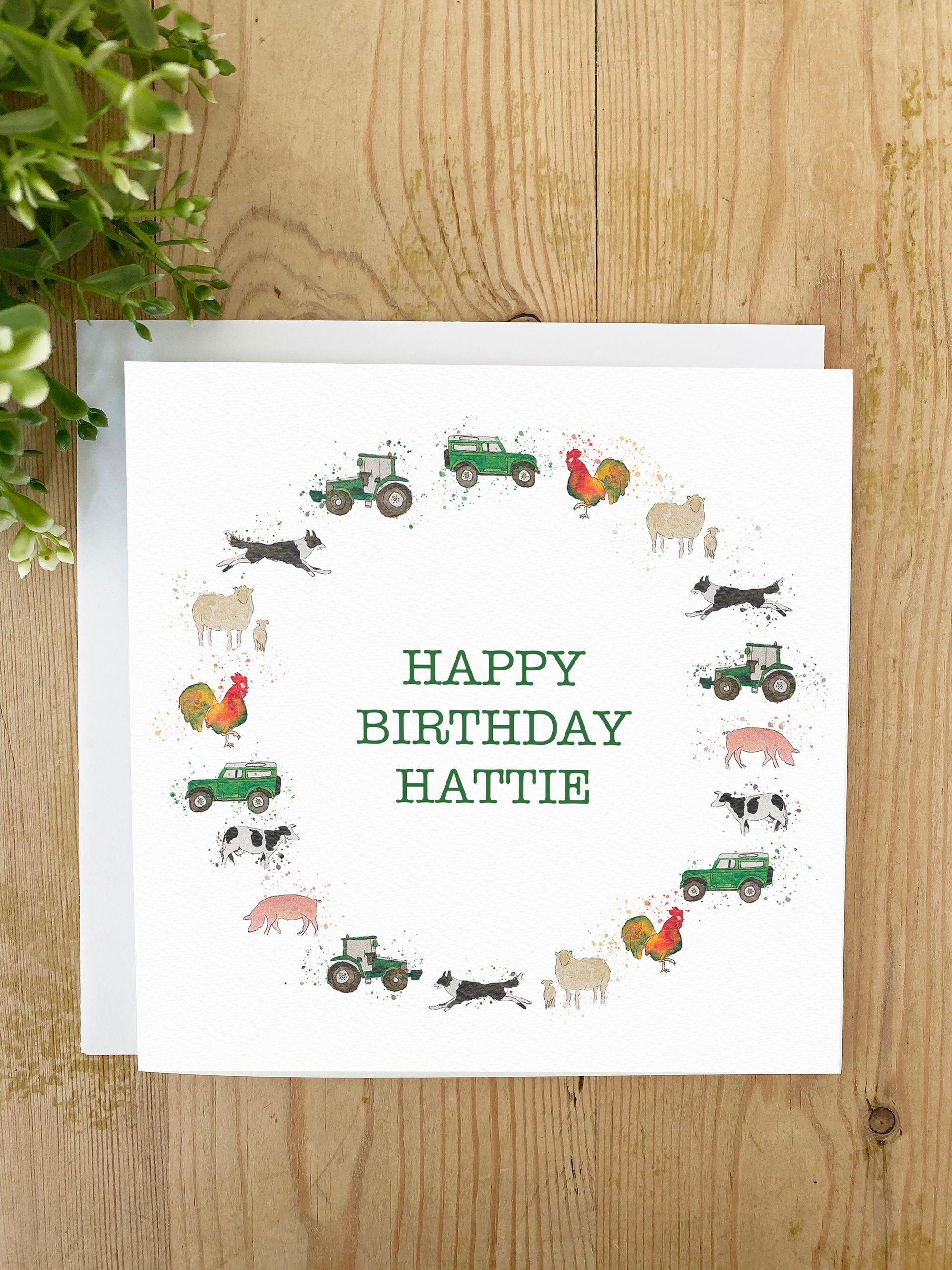 Personalised Farming Card/ Farm Card / Personalised Farm Card / Farmers ...