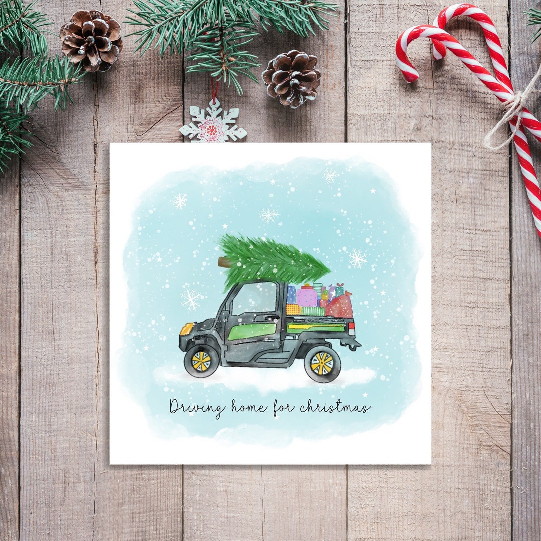 Farming UTV Christmas Card / Farming Christmas Card / Christmas Card ...
