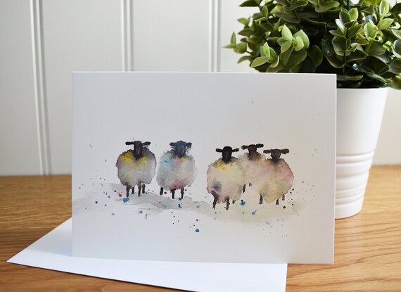 Sheep Card/ Sheep Greeting Card / Sheep / Card for Him / Card - Etsy UK