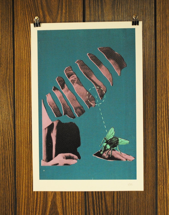 One Color Screen Print Poster