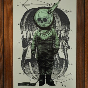 Deep Sea 3 Color Screen Printed Poster - Etsy