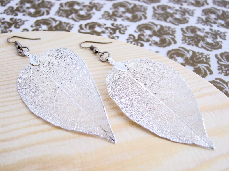 Handcrafted, Artisanal Leave Earrings - Etsy