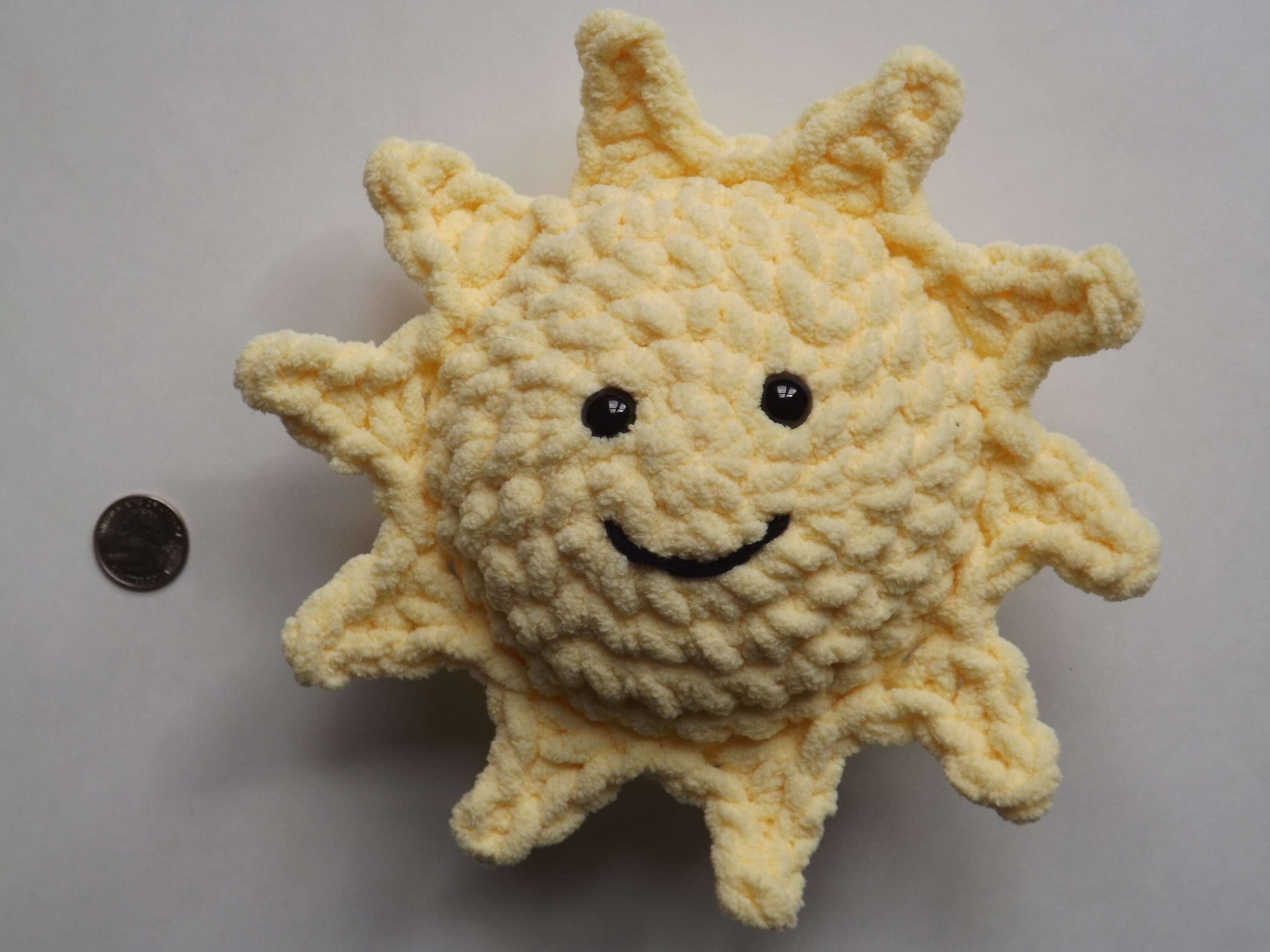 Large Sunshine Amigurumi Stuffie Large Sun Plushie Stuffed - Etsy