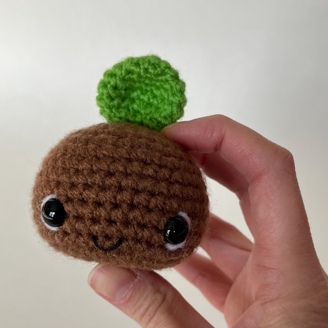 Seed of Kindness Amigurumi Stuffie, Cute Sprout Plush, Stuffed Animal ...