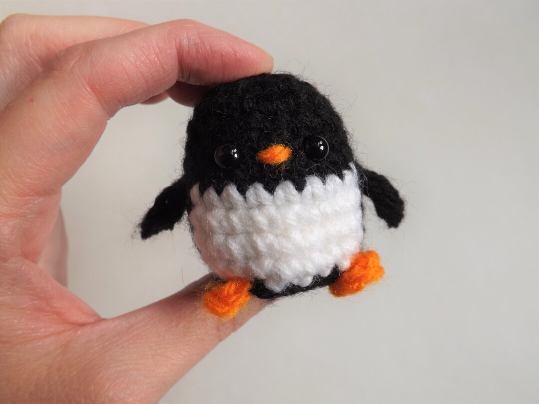 Tiny Penguin Amigurumi Stuffie, Crochet Penguin Amigurumi, Collectible ...