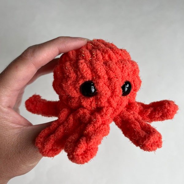 Orange Octopus Plush - Etsy