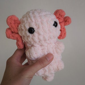 Axolotl Amigurumi Stuffie Cute Pink Axolotl Plushie Stuffed - Etsy