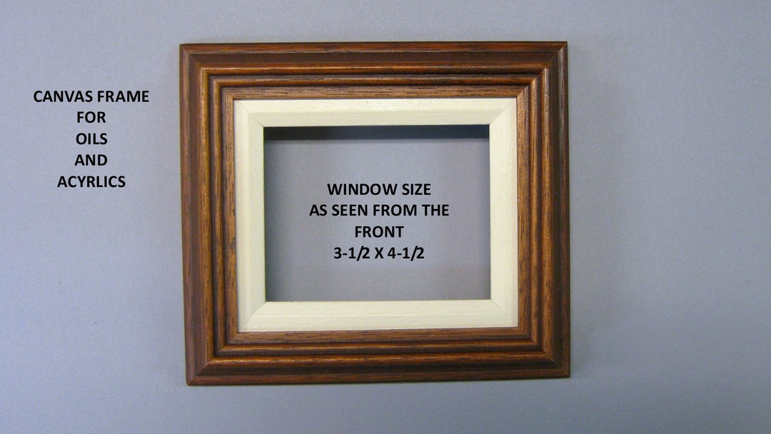 Mini Canvas Frame 4 X 5 With Liner and Deep Stepped Inner for Oils and ...